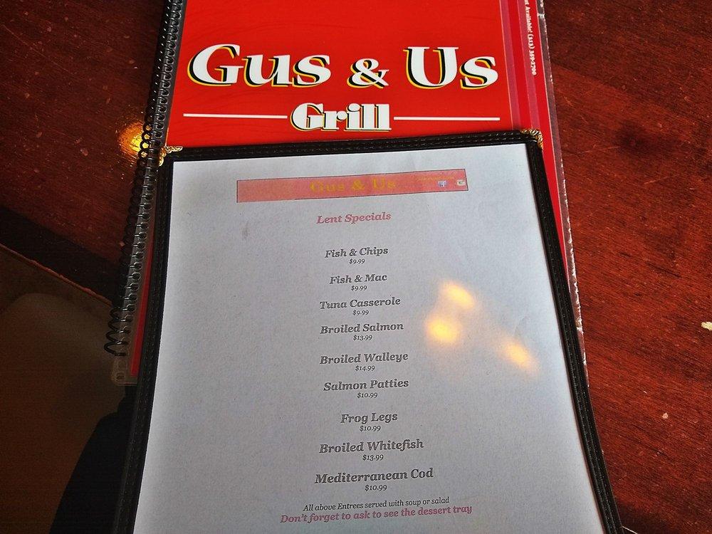 Menu at Gus & Us Grill restaurant, Allen Park