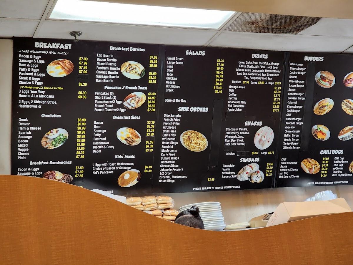 Menu at Hot Off The Grill restaurant, Seal Beach, Seal Beach Blvd
