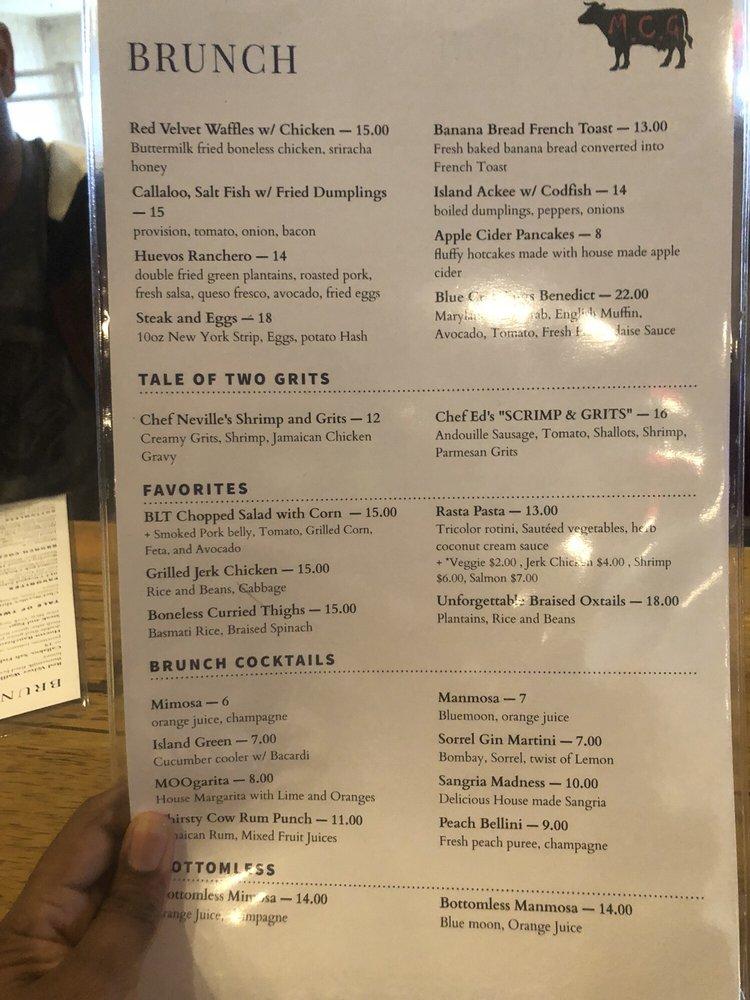 Menu at Mad Cow Grill pub & bar, Laurel