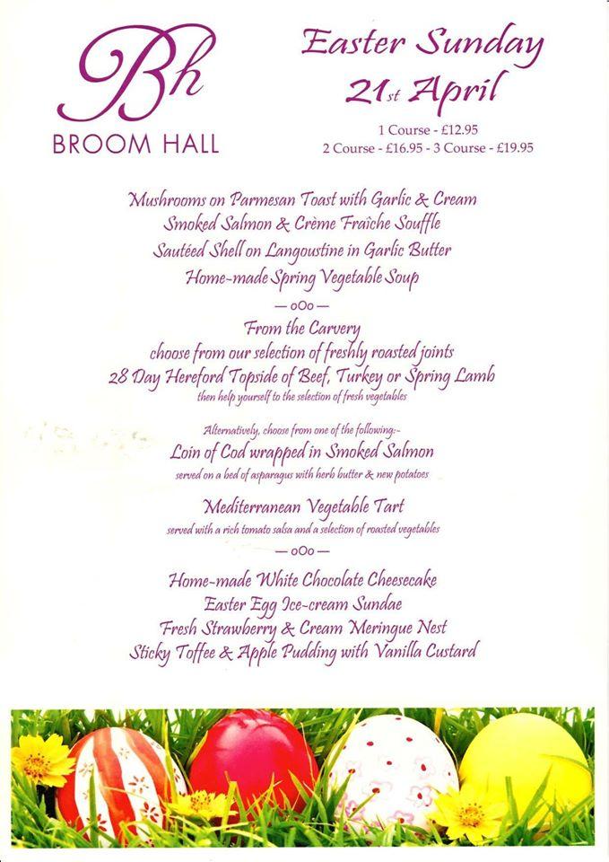 Menu at Broom Hall Inn pub & bar, Bidford-on-Avon