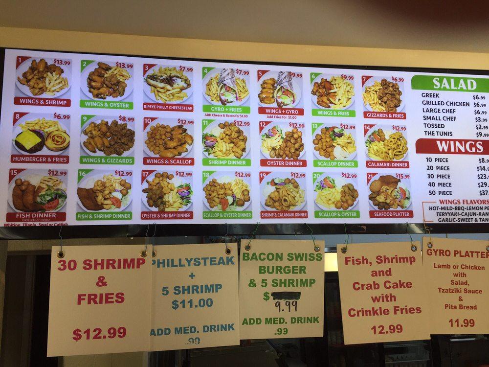 Menu at Tunis Seafood, Wings & Subs restaurant, Jacksonville ...