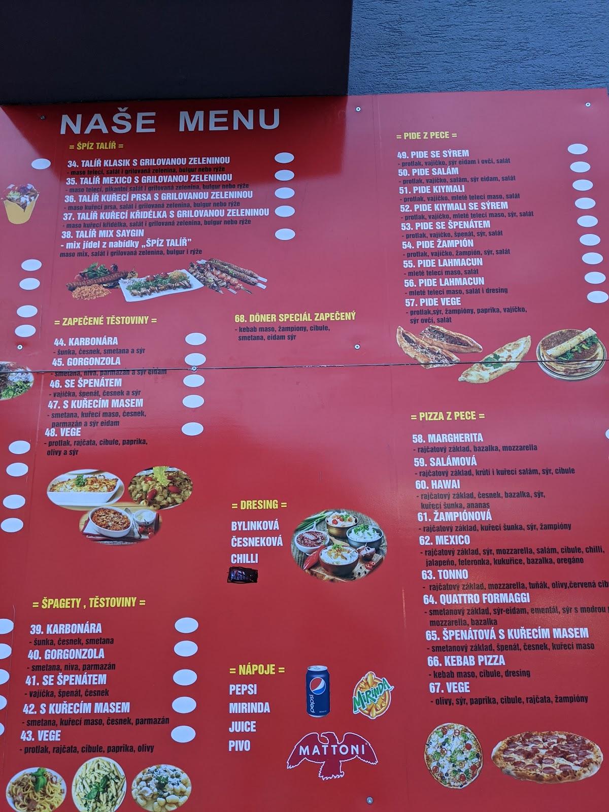 Menu at Alibaba Kebab - Zbýšov u Brna restaurant, Ivancice