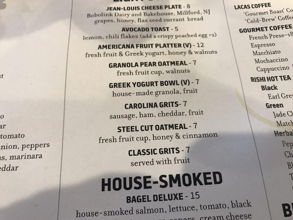 Menu at Americana Kitchen & Bar, East Windsor, 359 US-130