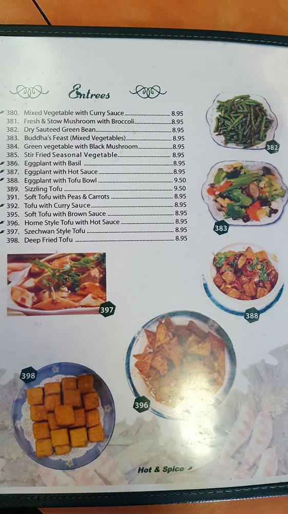 Menu at Happy Family Vegetarian restaurant, San Bernardino