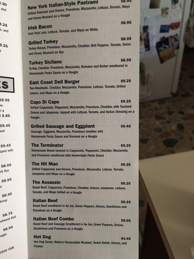 Menu at Old Fashioned Italian Deli restaurant, Littleton
