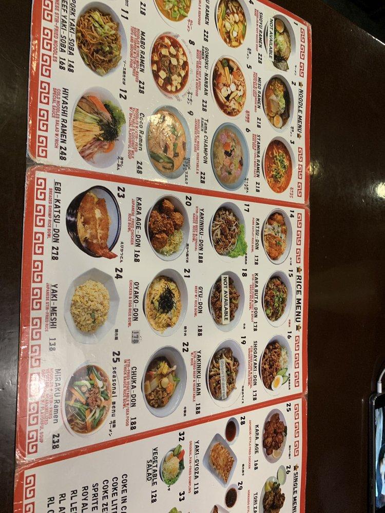Menu at Tamagoya! Noodle House restaurant, Antipolo, J4HC+VM3