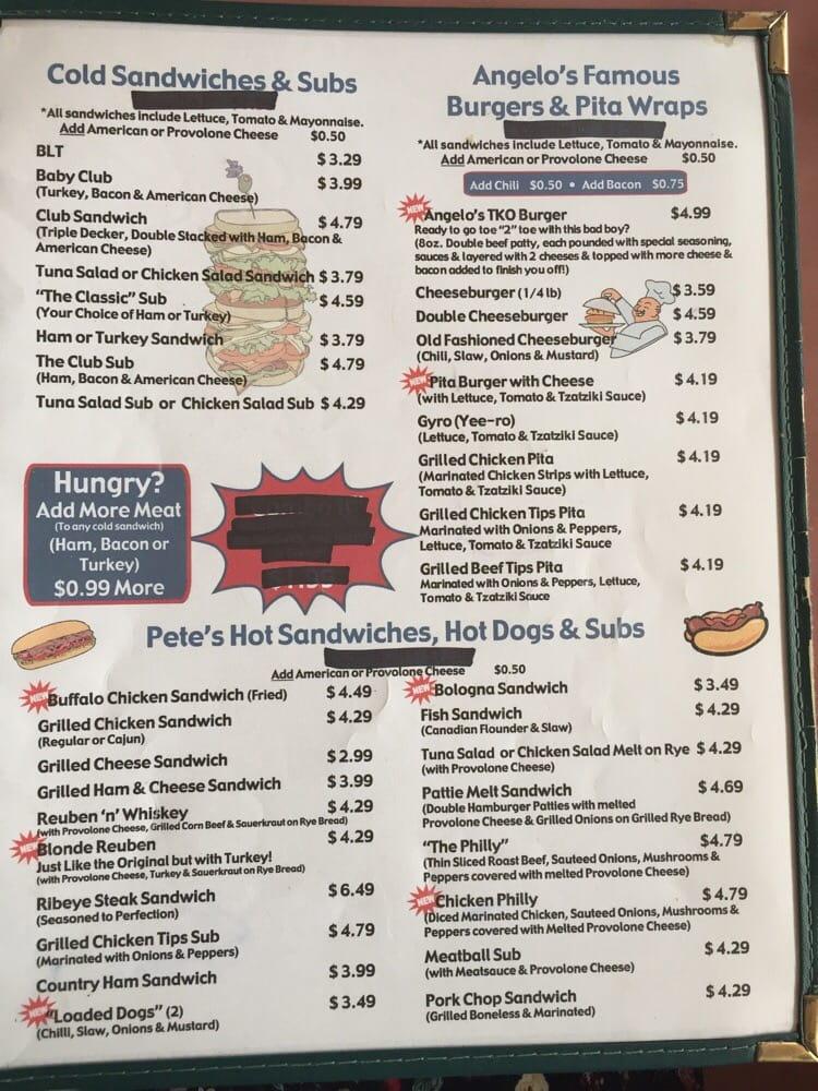 Menu at Tryon House Restaurant, Charlotte, 130 Eastway Dr
