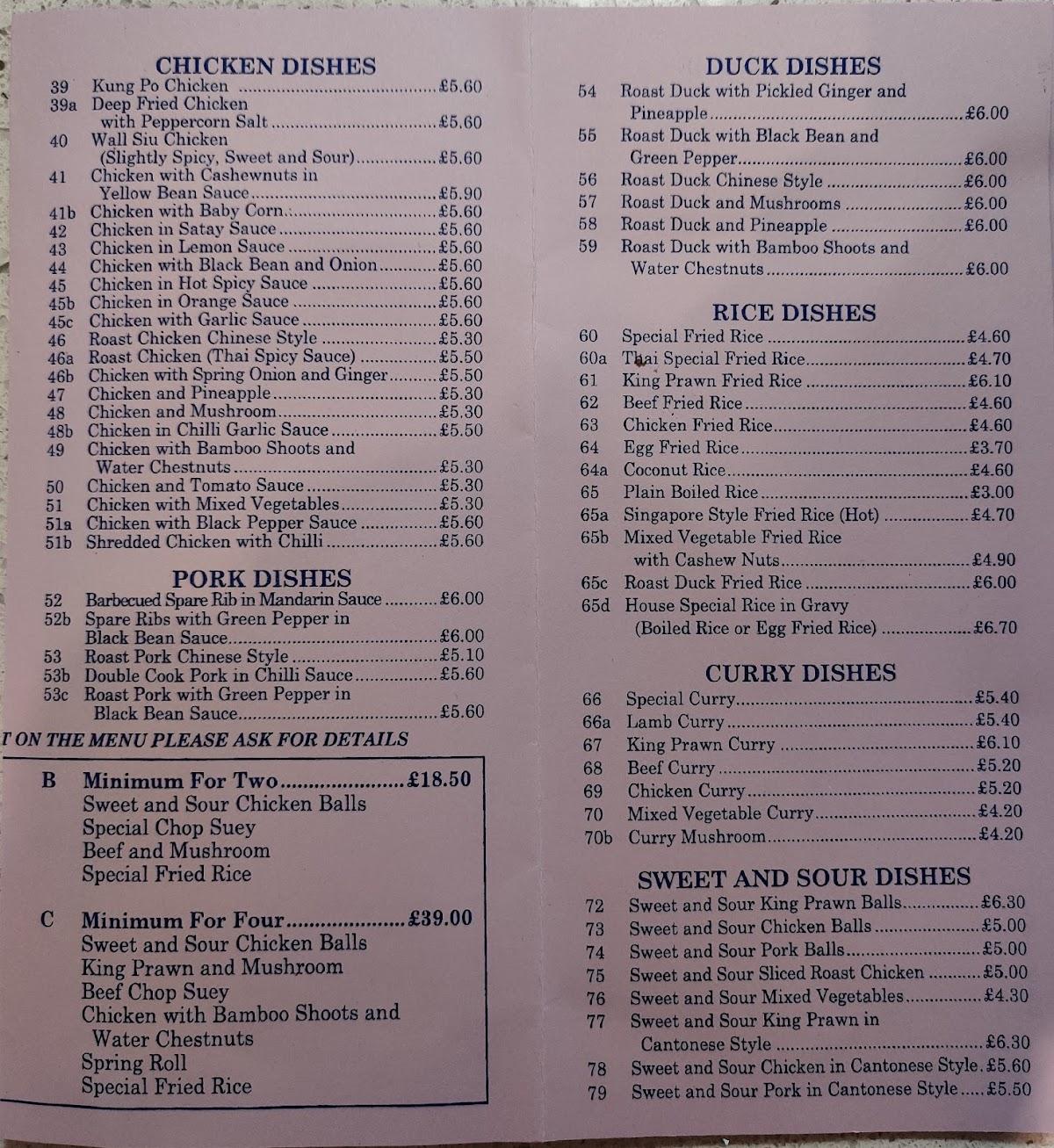 Menu at Lovely's of Hawkhurst fast food, Cranbrook