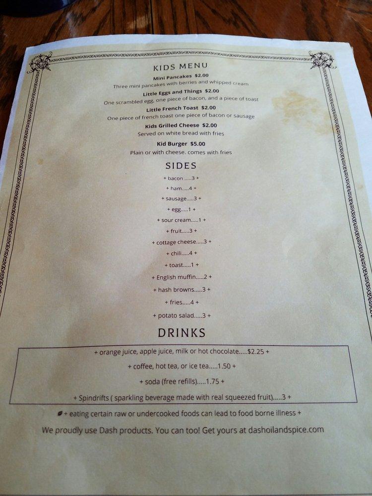 Menu at Town House Cafe, Goldendale, E Broadway St