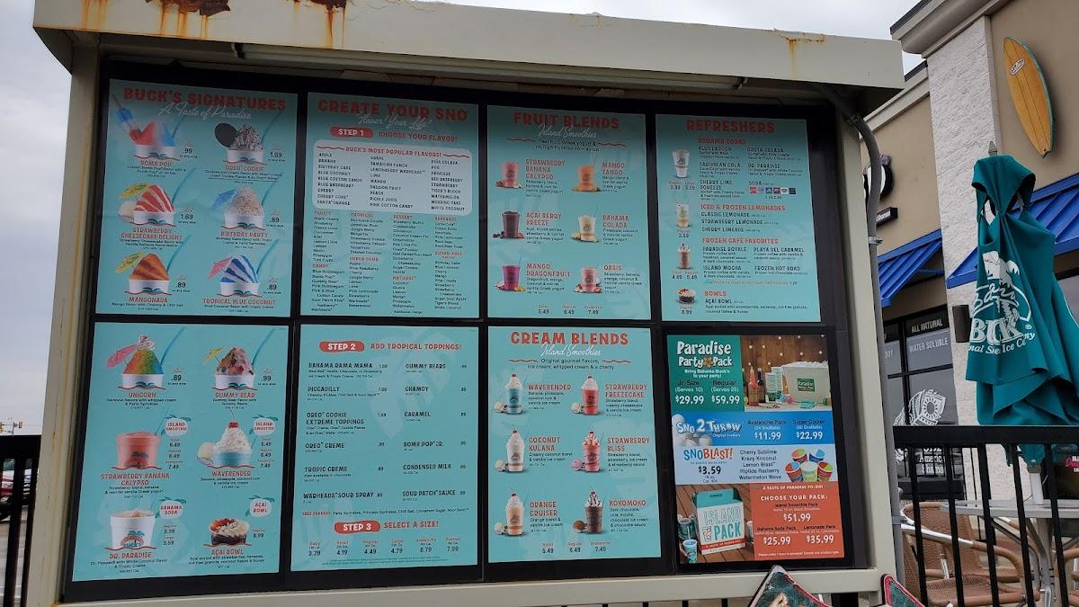 Menu at Bahama Buck's Fort Worth - Keller, TX pub & bar, Fort Worth, N ...