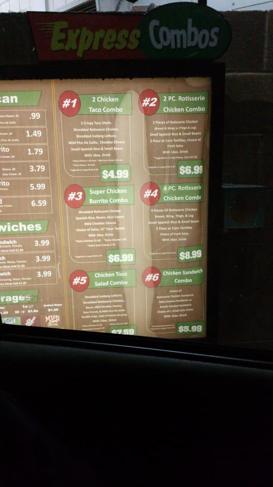 Menu at Chicken Express fast food, Vallejo