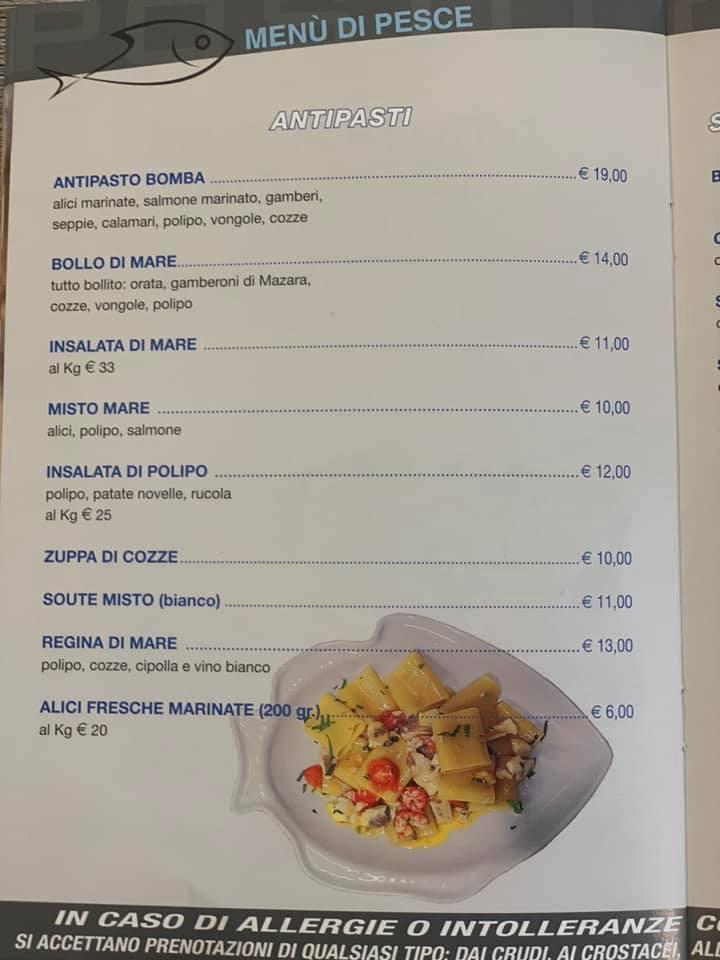 Menu da Pizzeria Posto Giusto, Castelnuovo Rangone, Via Montanara