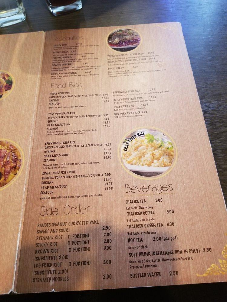 Menu at Amazing Thai restaurant, North Las Vegas, W Ann Rd #109