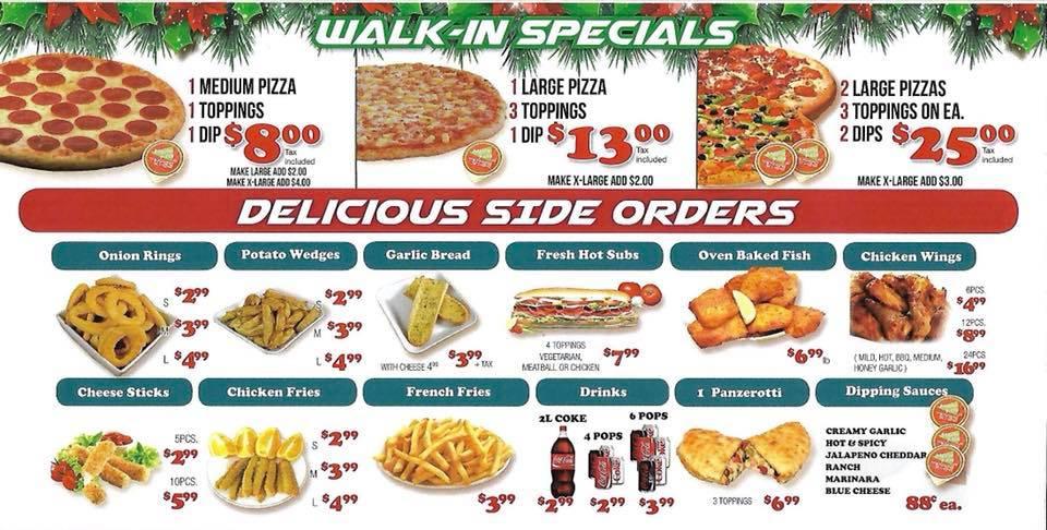 Menu at Popular Pizza pizzeria, Halton Hills