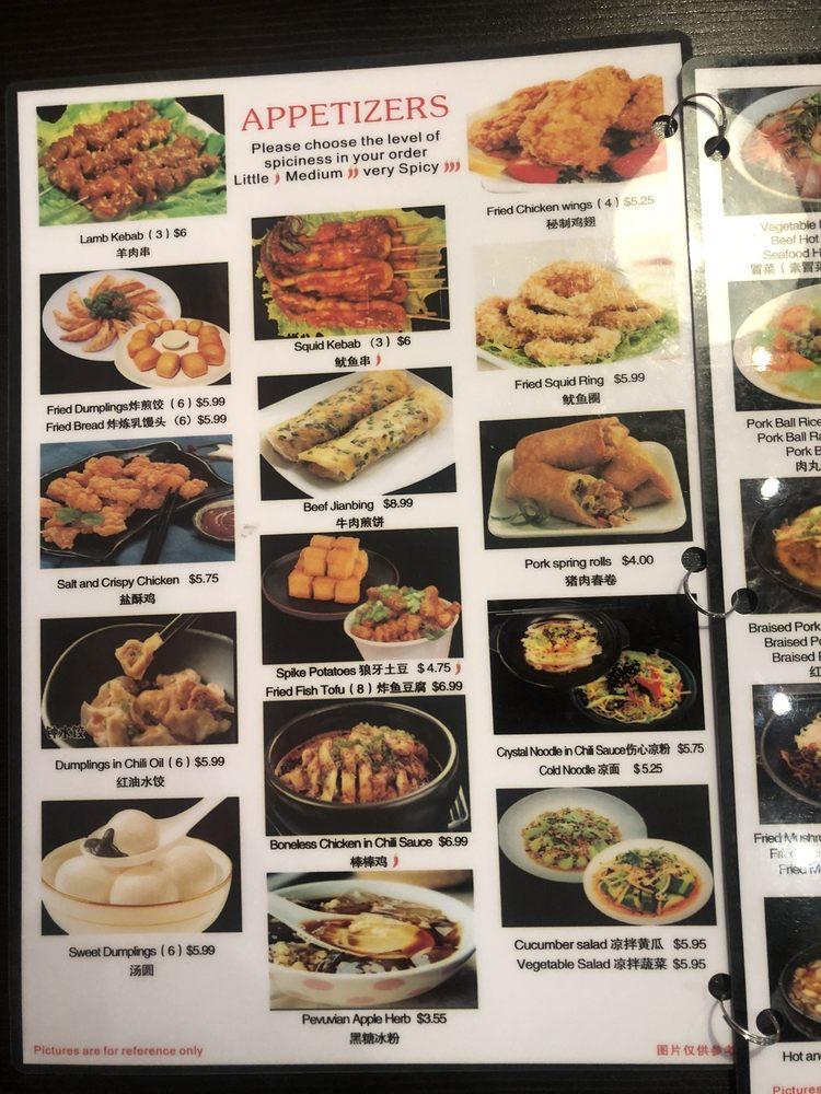 Menu at Red Bowl Authentic Szechuan Chinese Cuisine restaurant, Tampa
