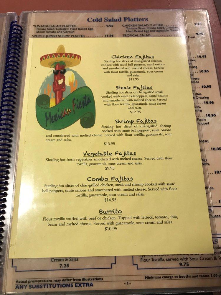 Menu at Triple-A Diner Restaurant, East Hartford