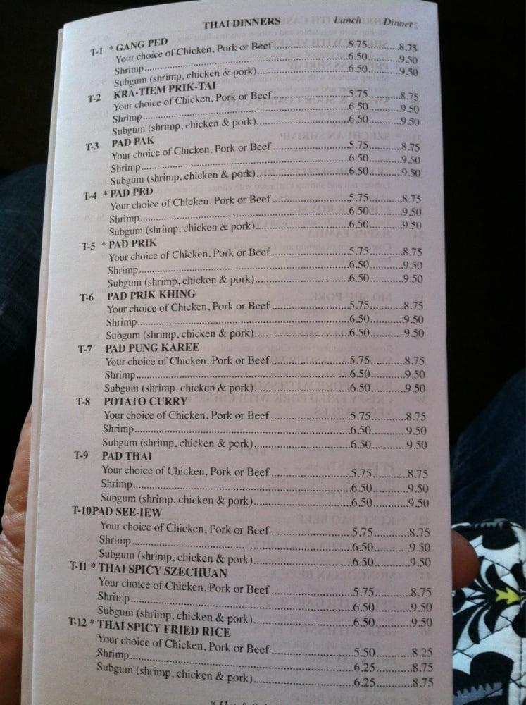 Menu at Chee Peng of Oscoda restaurant, Oscoda Township