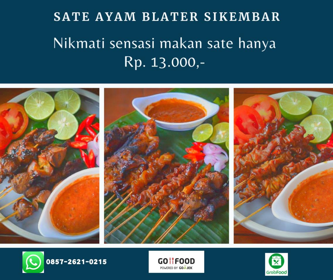 Menu at Sate Ayam Blater Sikembar Pak Jiman, Purbalingga
