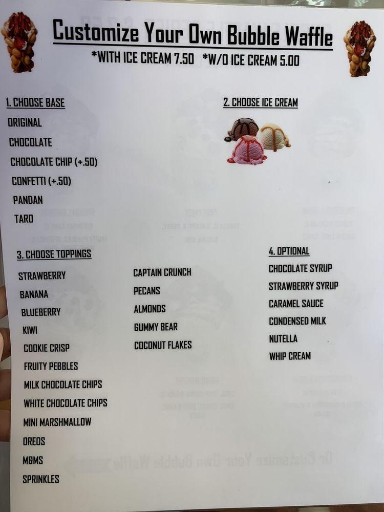 Menu at Varin’s Sweet Shop desserts, Murfreesboro