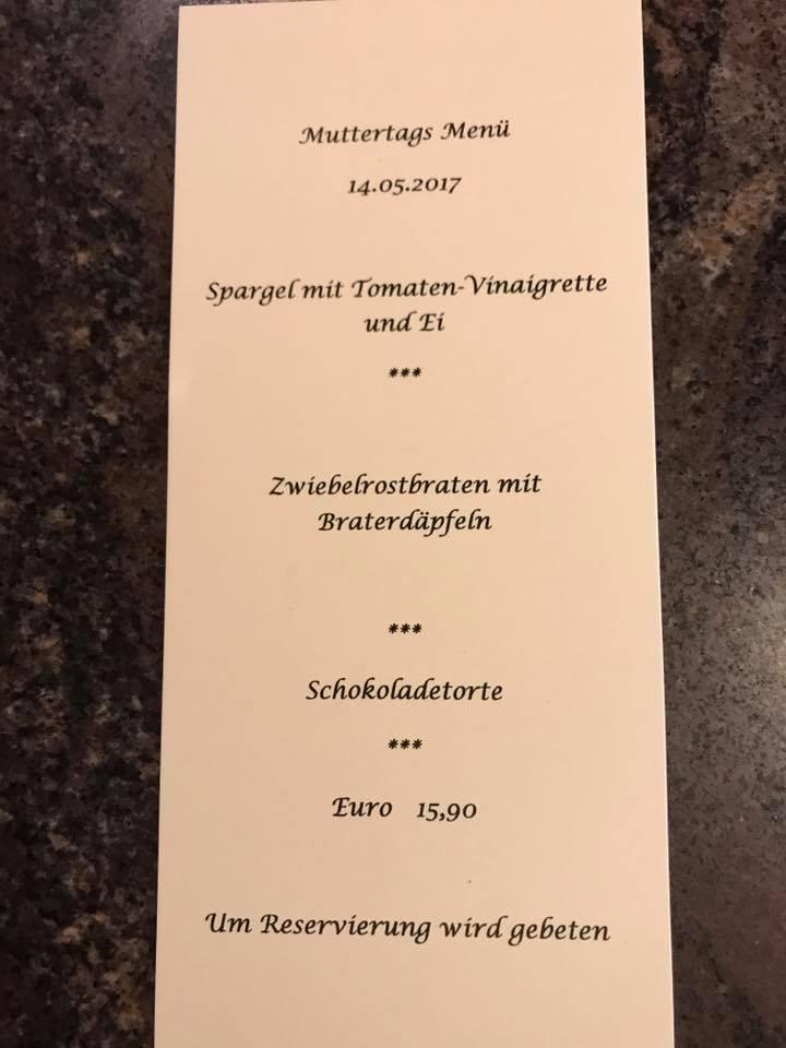 Speisekarte von Am Platz‘l 1100 Wien restaurant, Wien