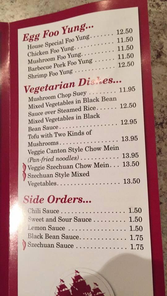 Menu at J & V Restaurant, Castlegar, Columbia Ave
