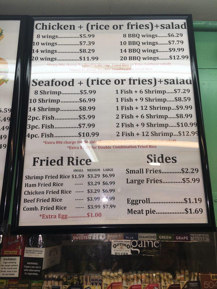Menu at Manchu Kitchen restaurant, New Orleans