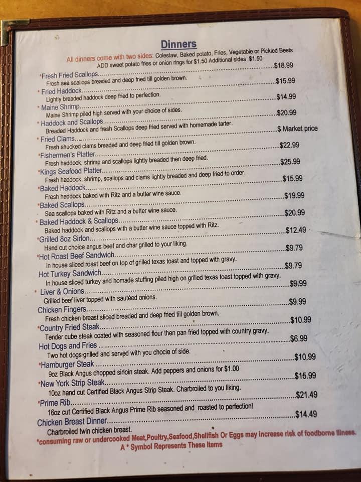 Menu at Fairground Cafe, Topsham