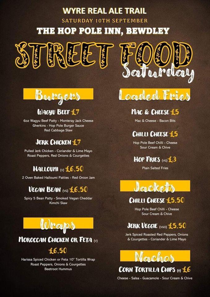 Menu at Hop Pole Inn pub & bar, Bewdley