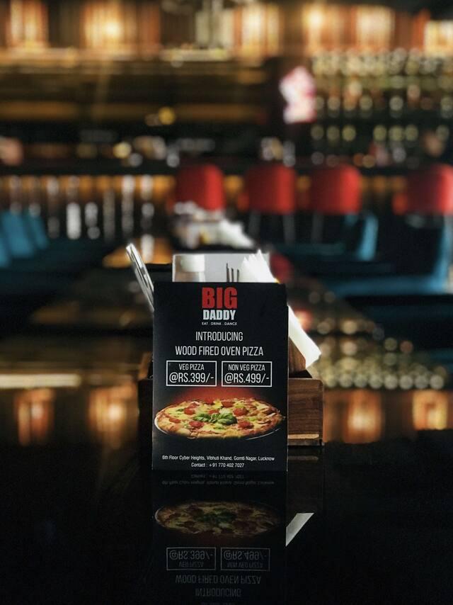 Menu at BIGG DADDY, Lucknow, Cyber Heights