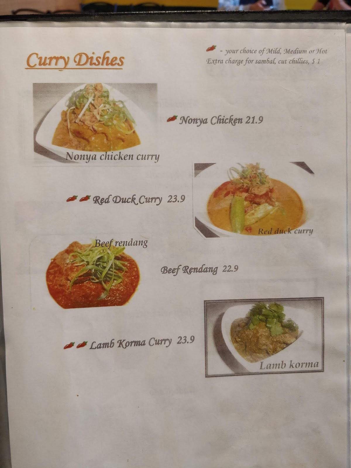 Carta de Rasa Malaysian Cafe, Malvern East