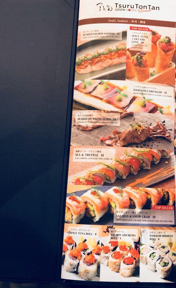 Menu at Tsuru Ton Tan restaurant, Honolulu, Kalakaua Ave Ste B 310