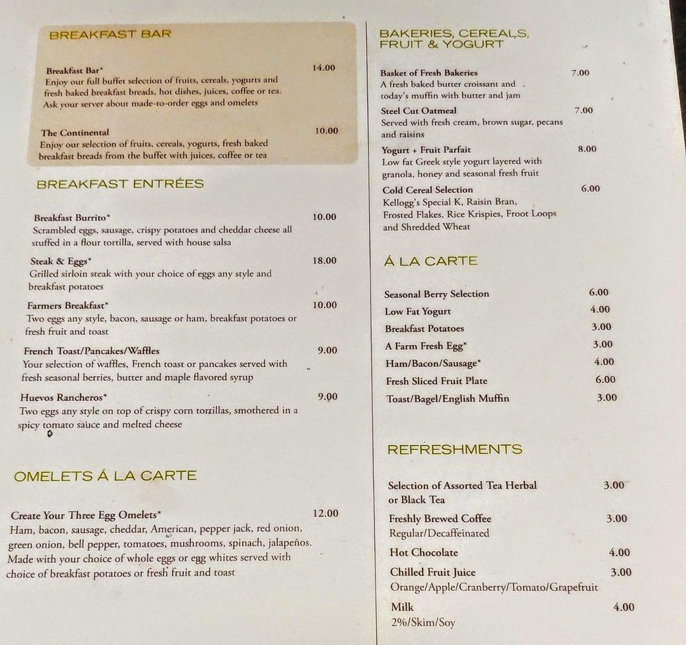 Menu at Vida pub & bar, Omaha