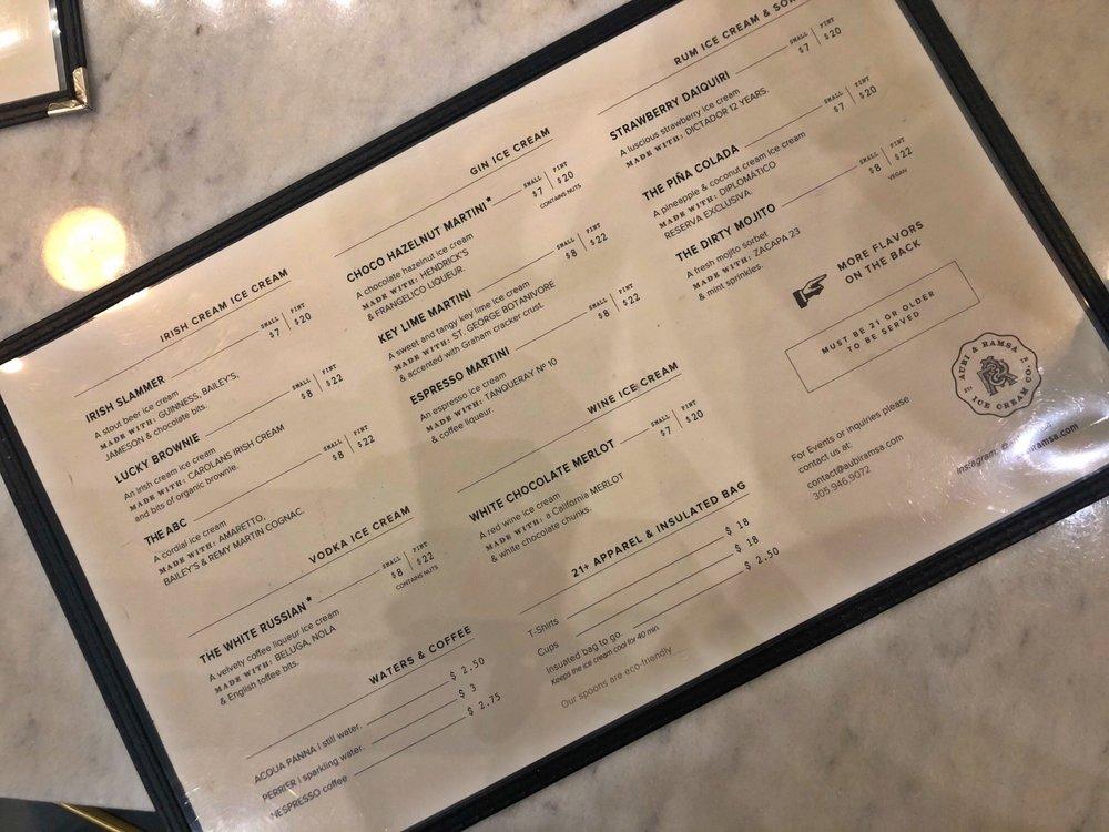Menu at Aubi & Ramsa pub & bar, Tampa, Orient Rd