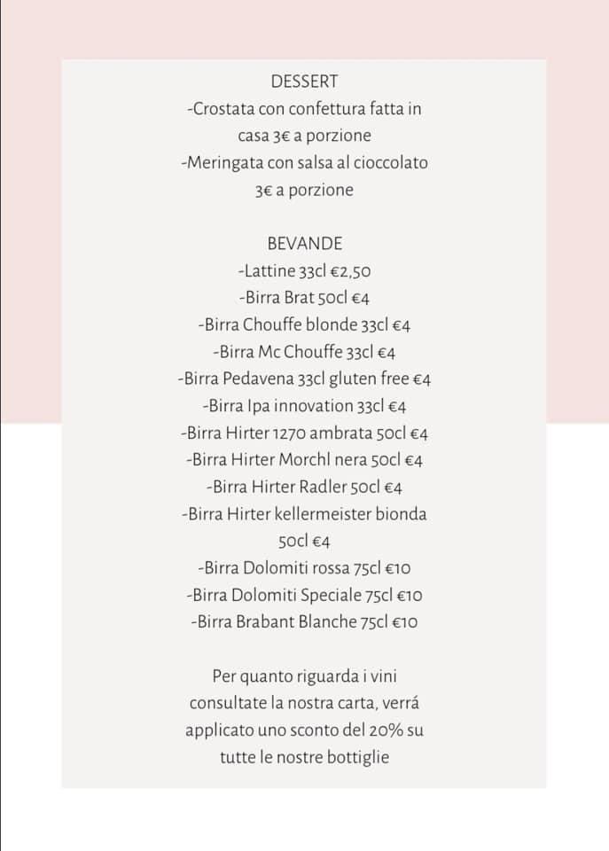 Menu at Braceria Pizzeria La Spessa, Clusone