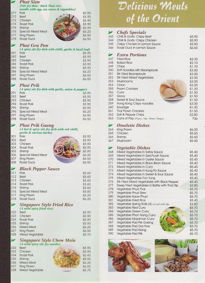 Menu at Little Basil fast food, Cockermouth