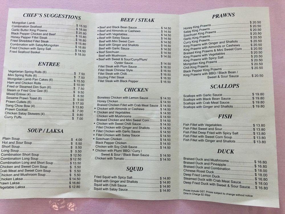 Menu at Mcgraths Hill Chinese Restaurant, McGraths Hill
