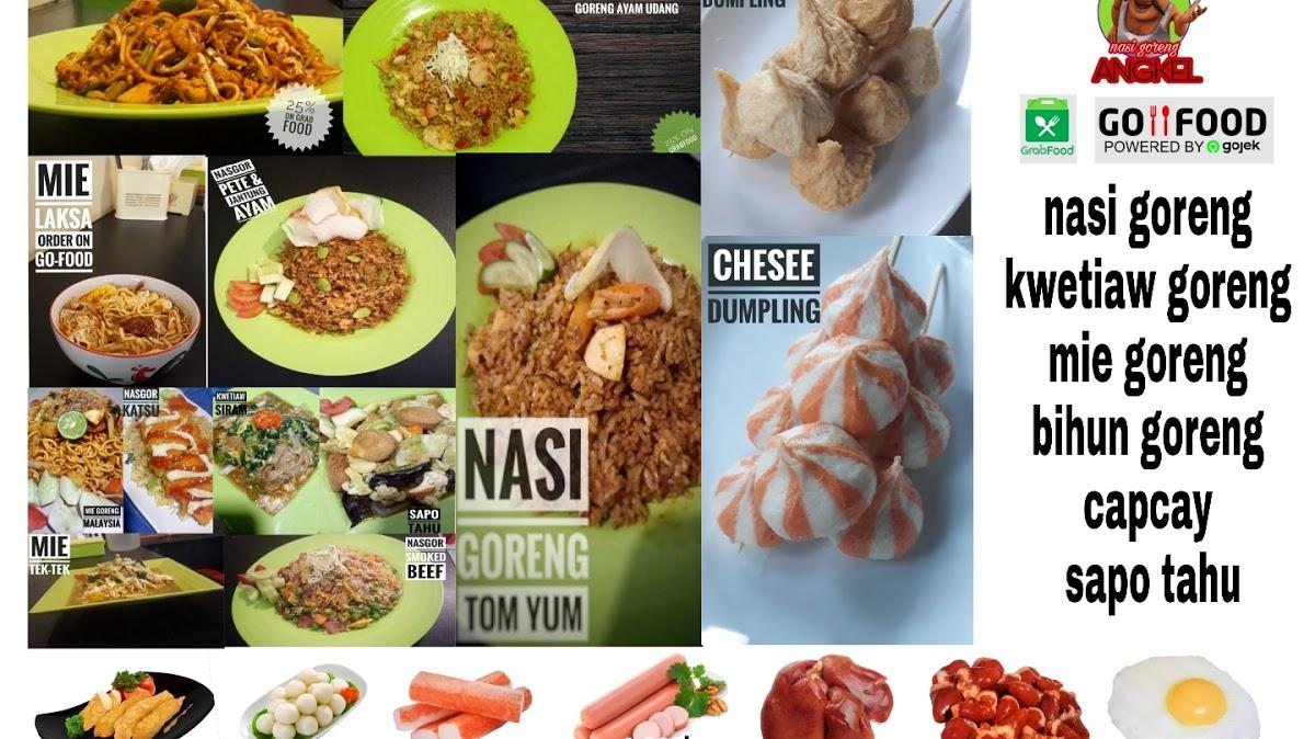 Menu at Nasi Goreng Angkel restaurant, Lembang