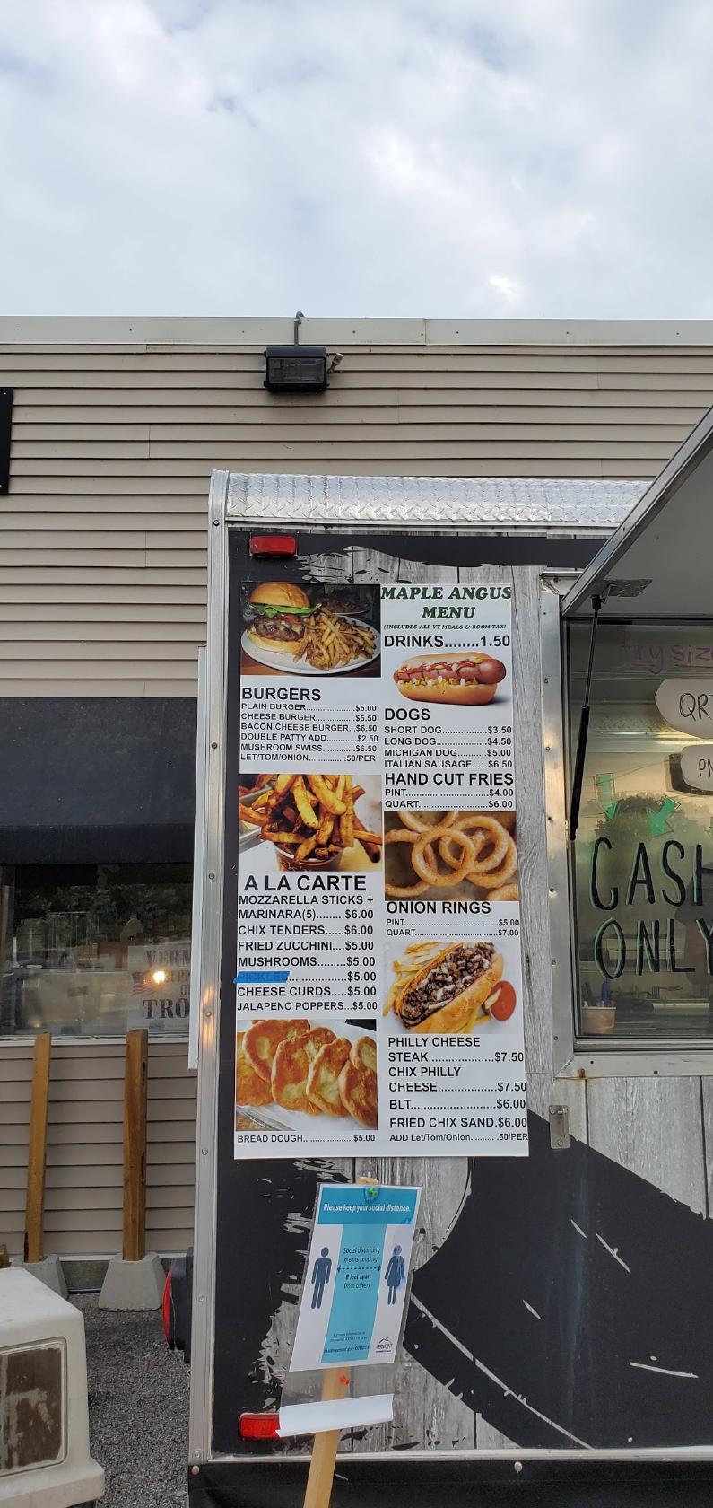 Menu at The Maple Angus restaurant, USA, 702 Business Rt 4A