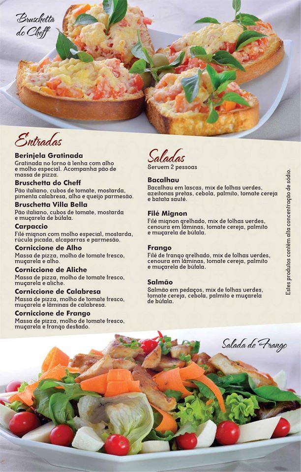 Menu at Villa Bella Pizzaria e Restaurante, Goiânia
