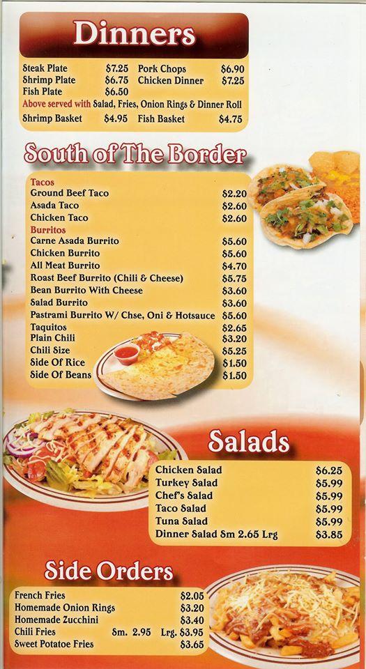 Menu at Apollo Burgers restaurant, Carson
