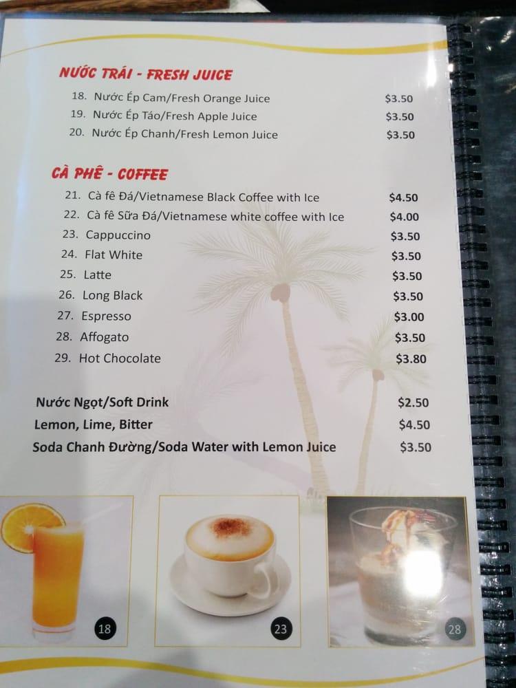 Menu at Hủ Tiếu Mì BẾN TRE restaurant, Morley
