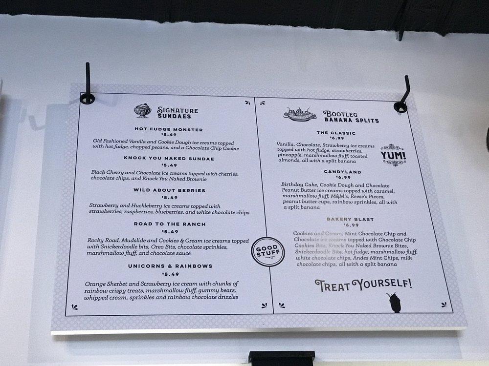 Menu at Charlie's Sweet Shop, Pawhuska