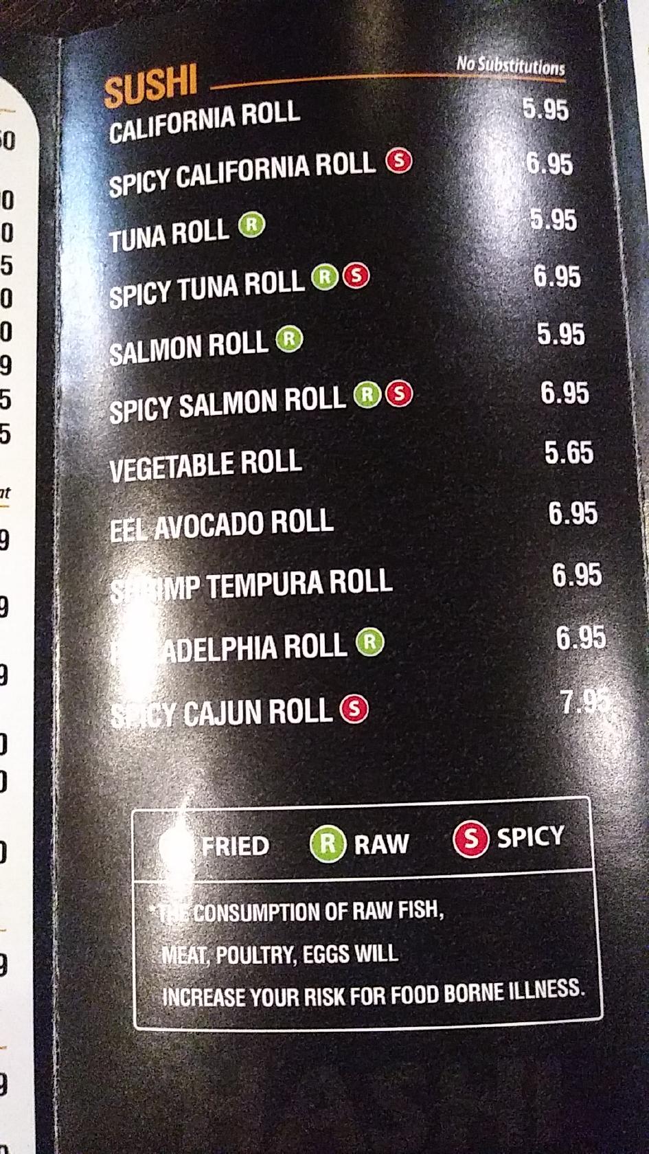 Menu at Hashi Japanese Kitchen - Watauga restaurant, Watauga, Denton ...