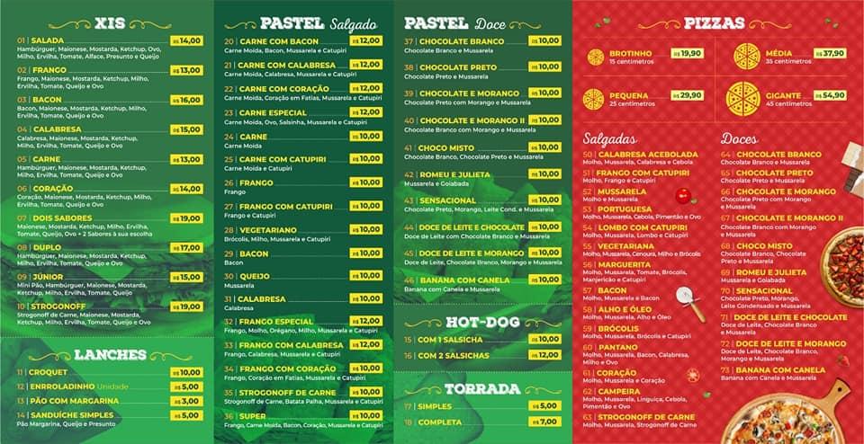 Menu em Restaurante Casa Verde, Brasil, Rua Fernando Alimena Teixeira