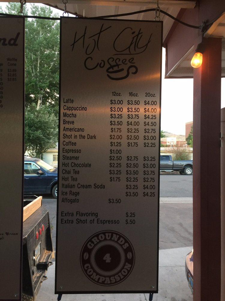 Menu at Dairyland & Hot City Coffee restaurant, Thermopolis