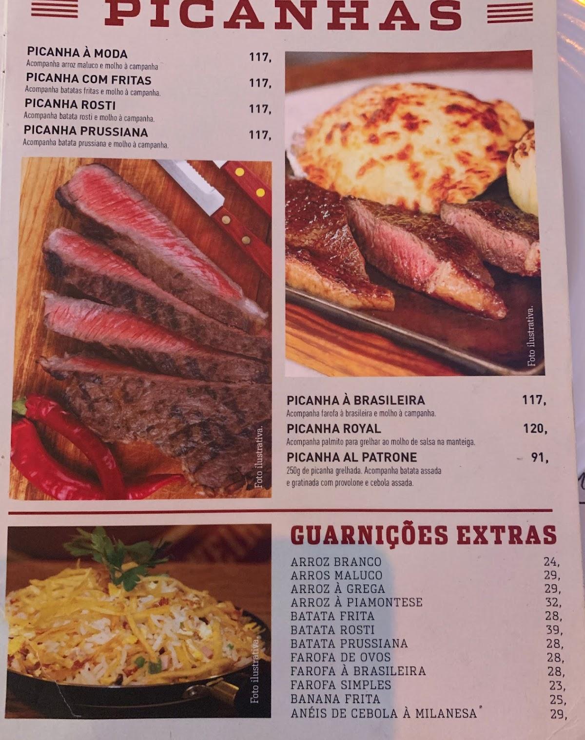 Menu at Picanha & Etc restaurant, Rio de Janeiro, Av. Lúcio Costa