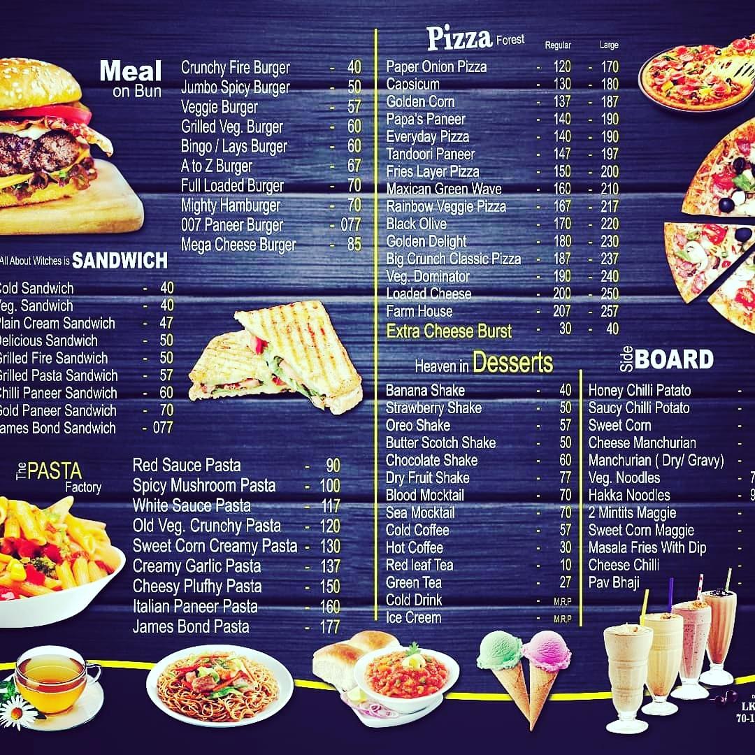 Menu at 007 food point, Tohana