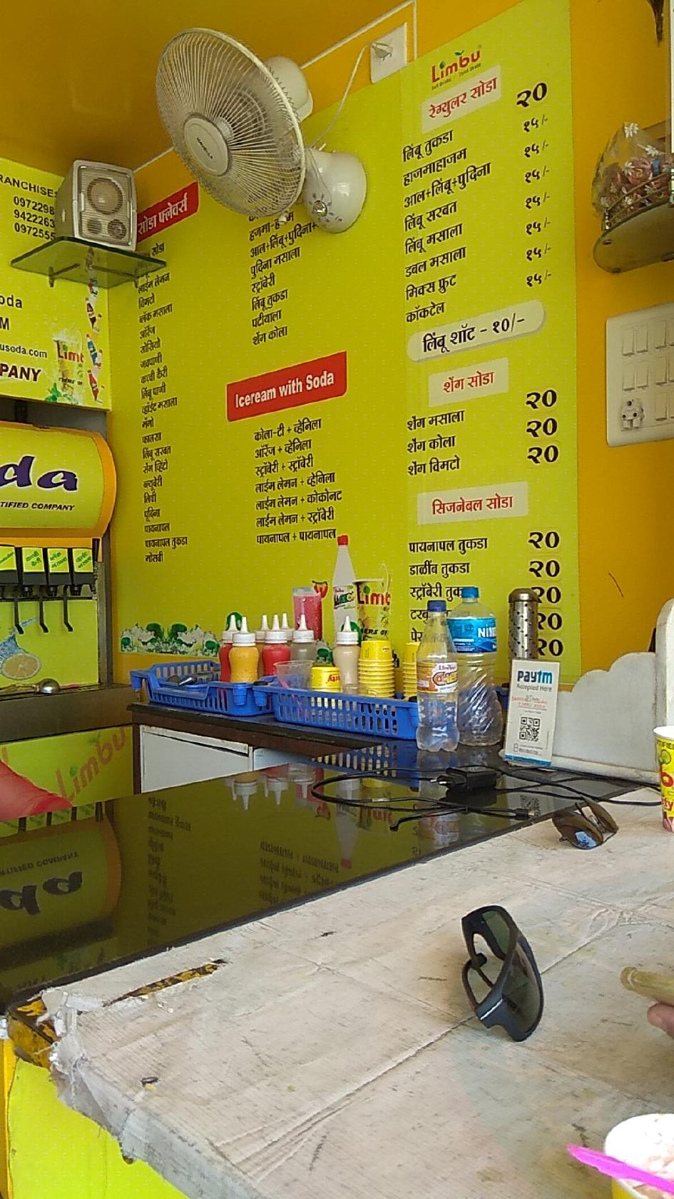 Menu at LIMBUZ Soda and Cafe, Nashik