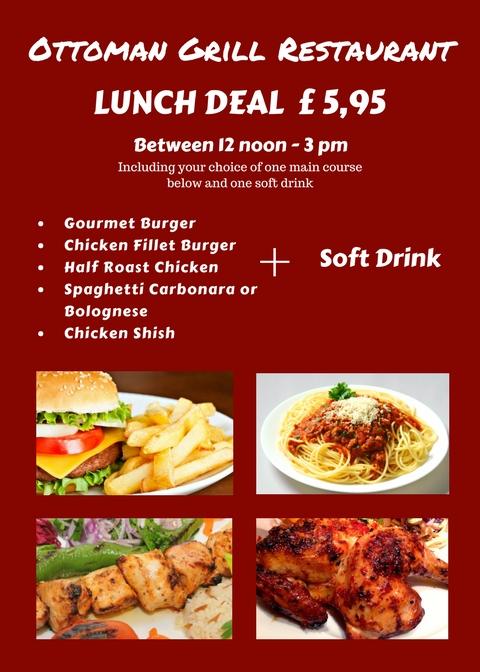 Menu at Ottoman Grill Restaurant!, Bournemouth