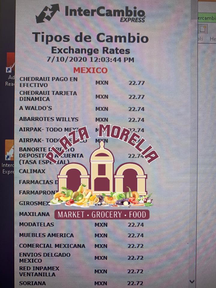 Menu at Plaza Morelia restaurant, Keizer, River Rd N